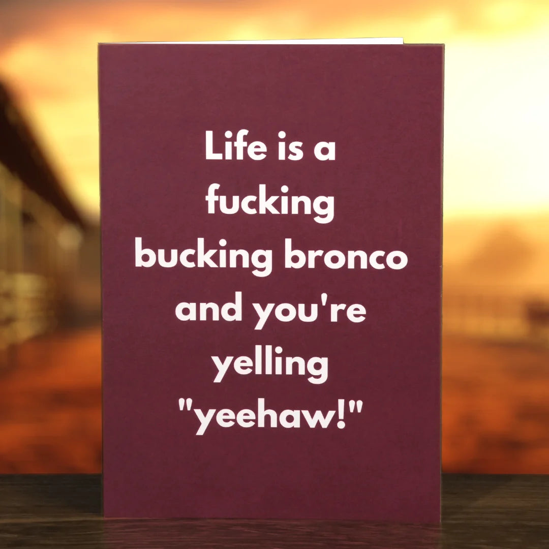 Bucking Bronco Card - Cards That Don't Suck™ – Minimalist Studio