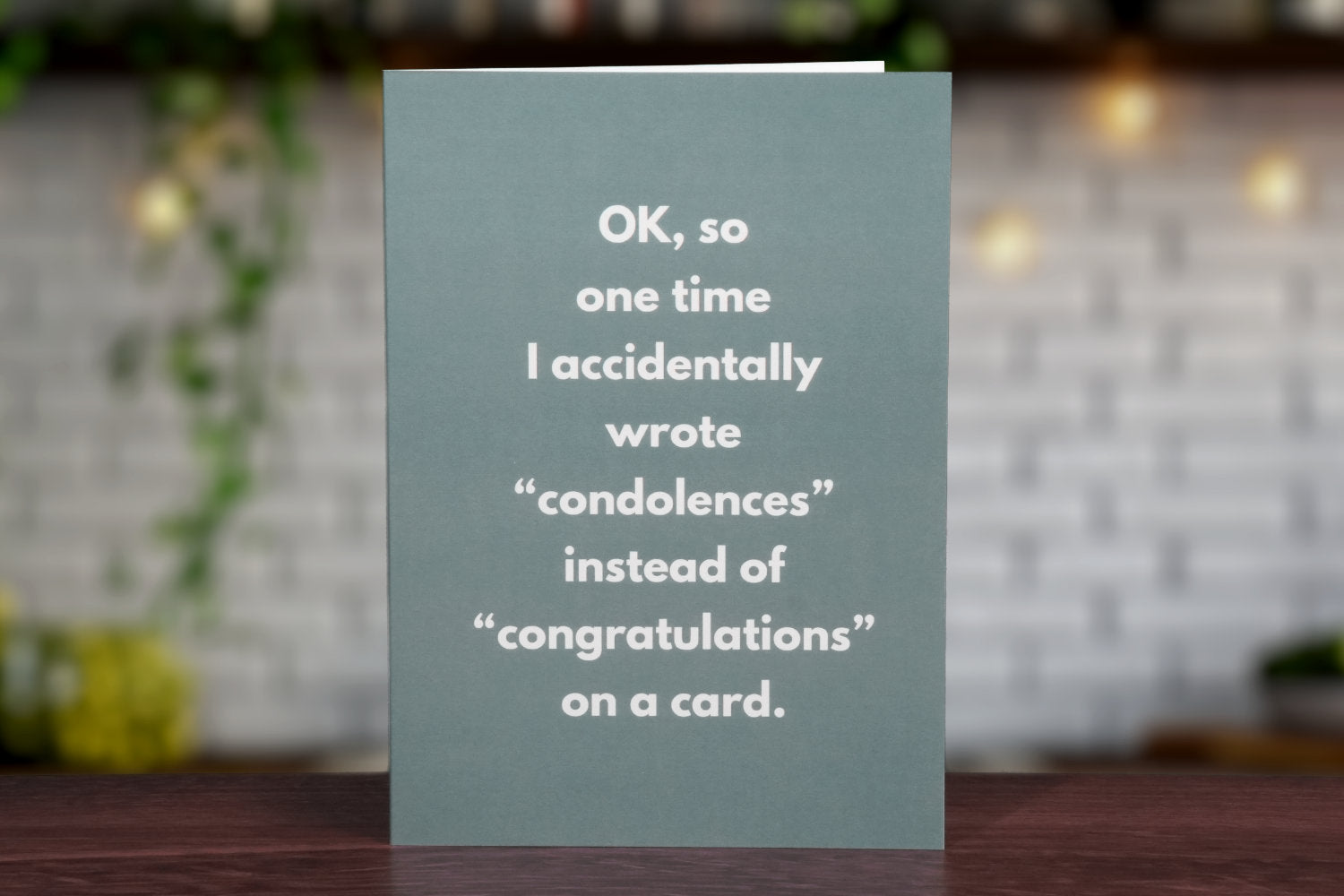 Condolences Congratulations Card - Cards That Don't Suck™ – Minimalist ...