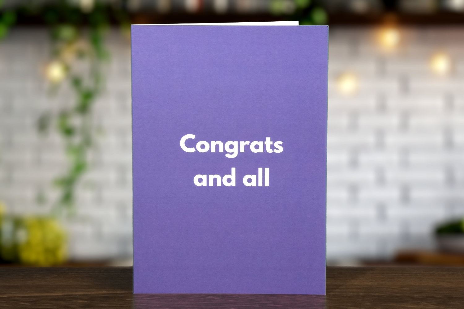 Congrats and All Card - Cards That Don't Suck™ – Minimalist Studio