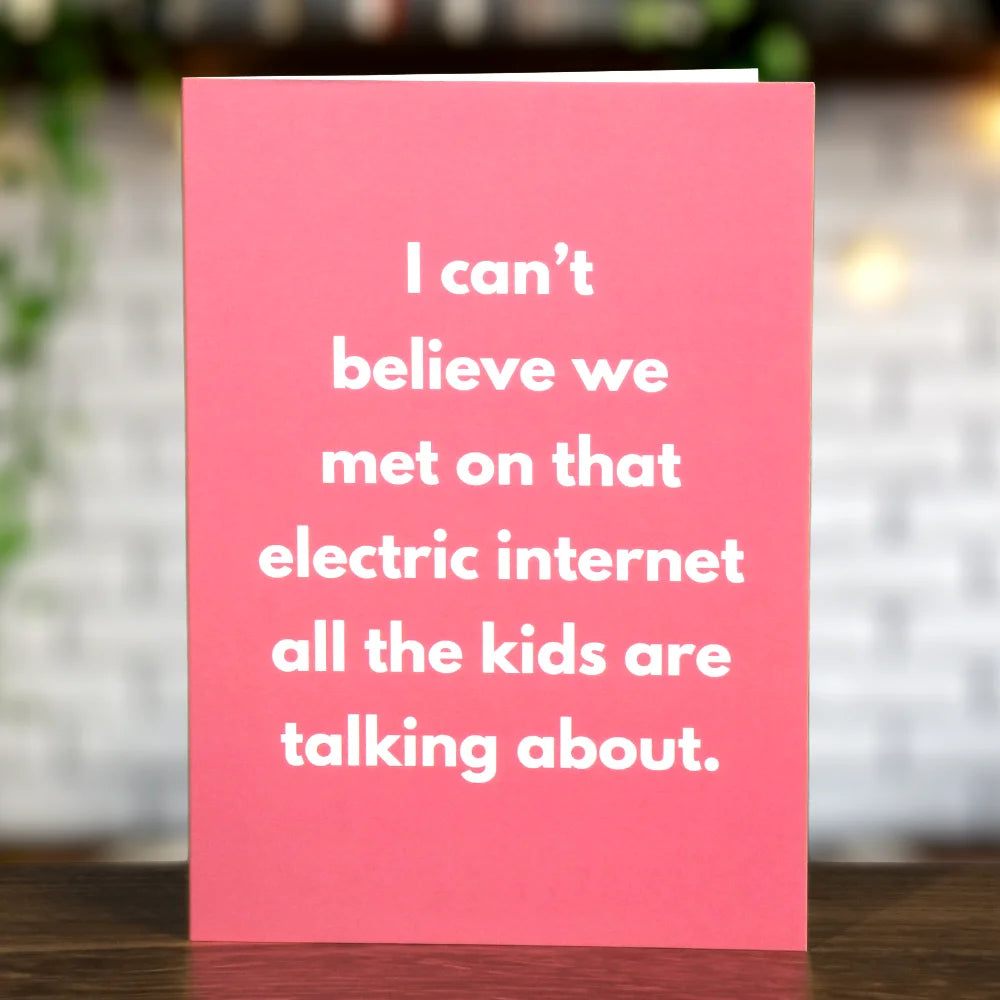 Electric Internet Card - Cards That Don't Suck™ – Minimalist Studio